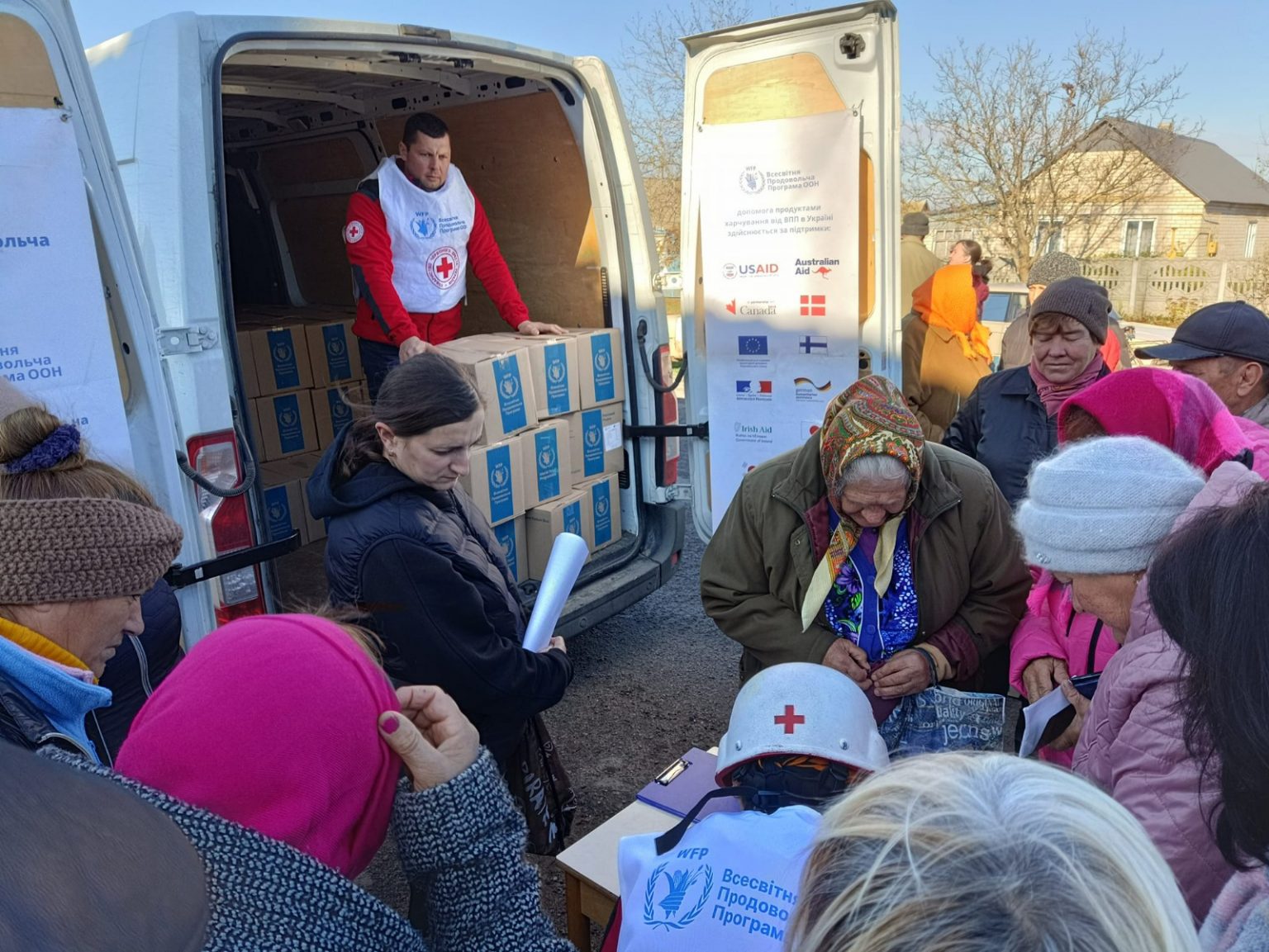 The Ukrainian Red Cross with the WFP provided 3,000 food packages in ...