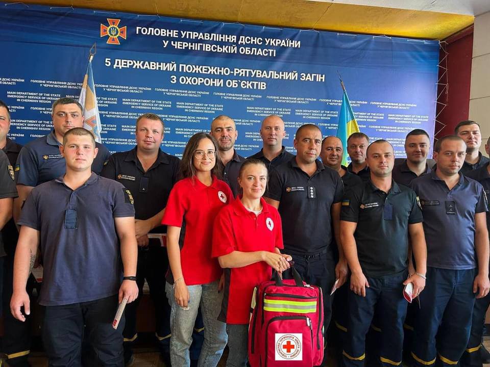 In Pryluky, personnel from the State Emergency Service of Ukraine were ...