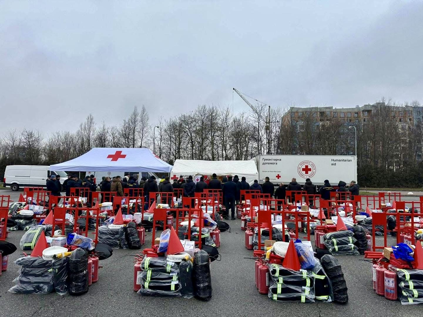 In the Lviv region, the Ukrainian Red Cross has delivered 55 sets of ...