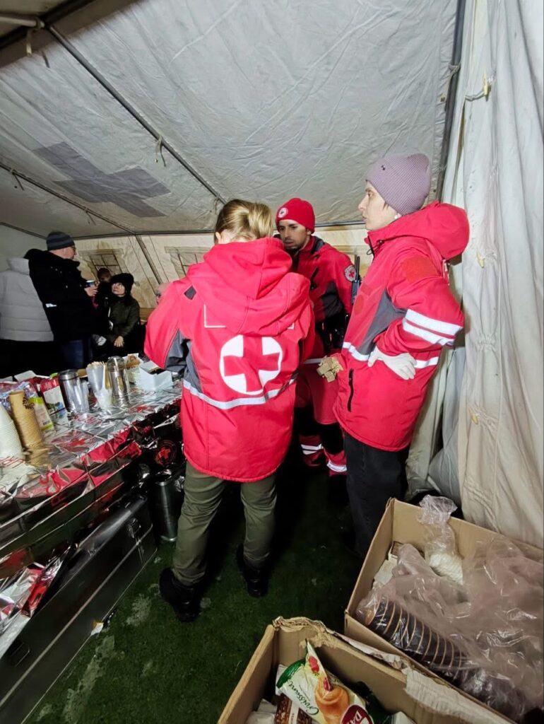 Тwo mobile warming centres operated in Brovary and Zazymia over a two ...