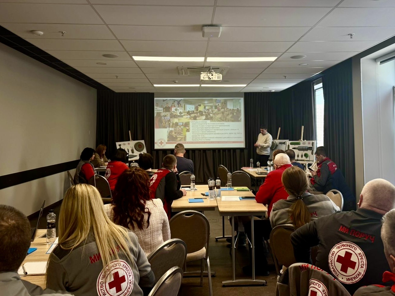 The Ukrainian Red Cross mine risk team held a two-day working meeting ...