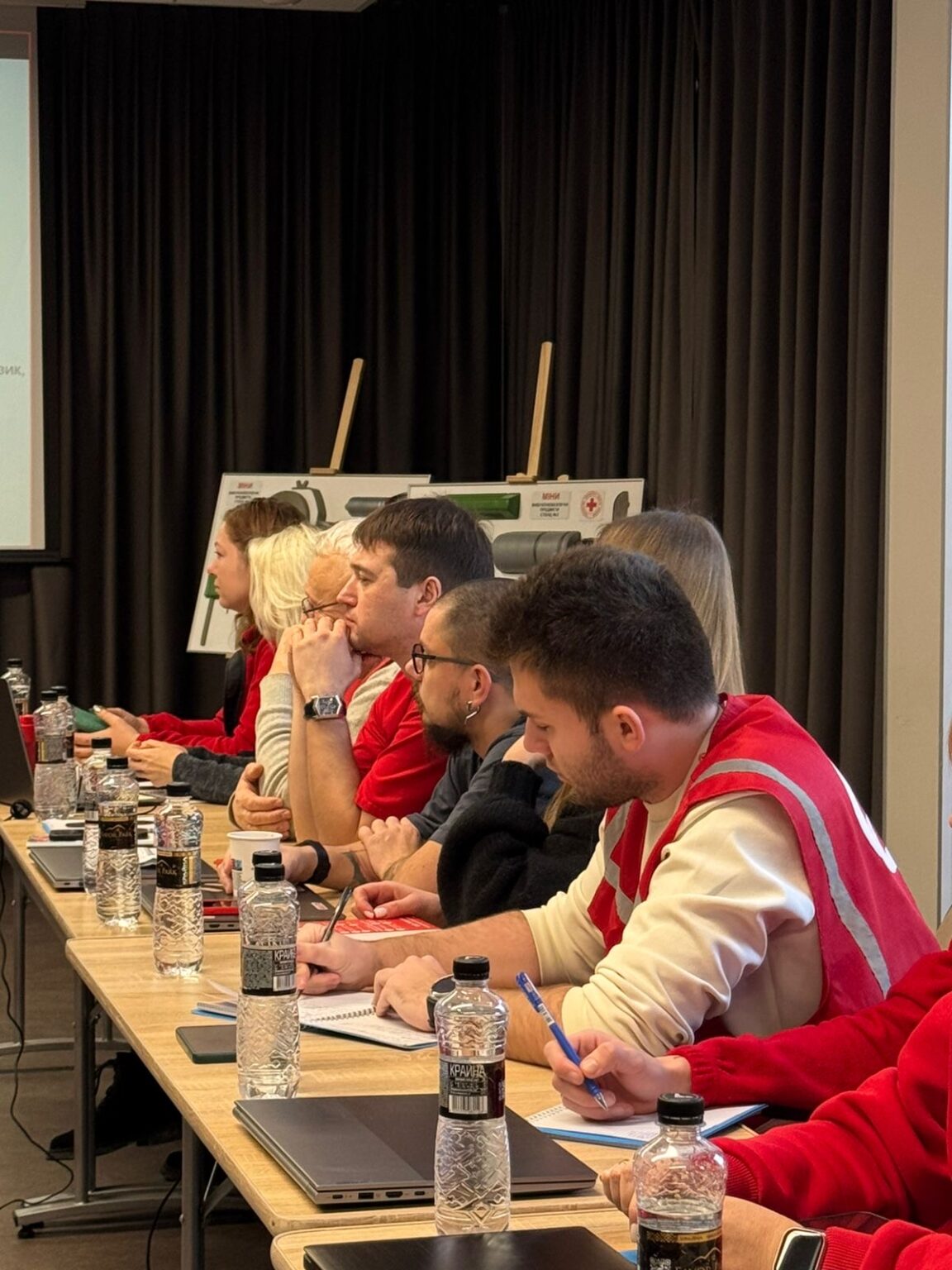 The Ukrainian Red Cross mine risk team held a two-day working meeting ...