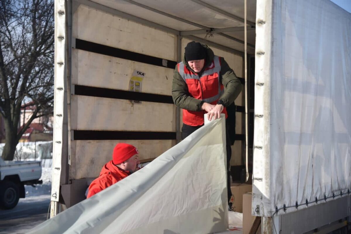 Cherkasy: The Ukrainian Red Cross team is providing assistance at the ...