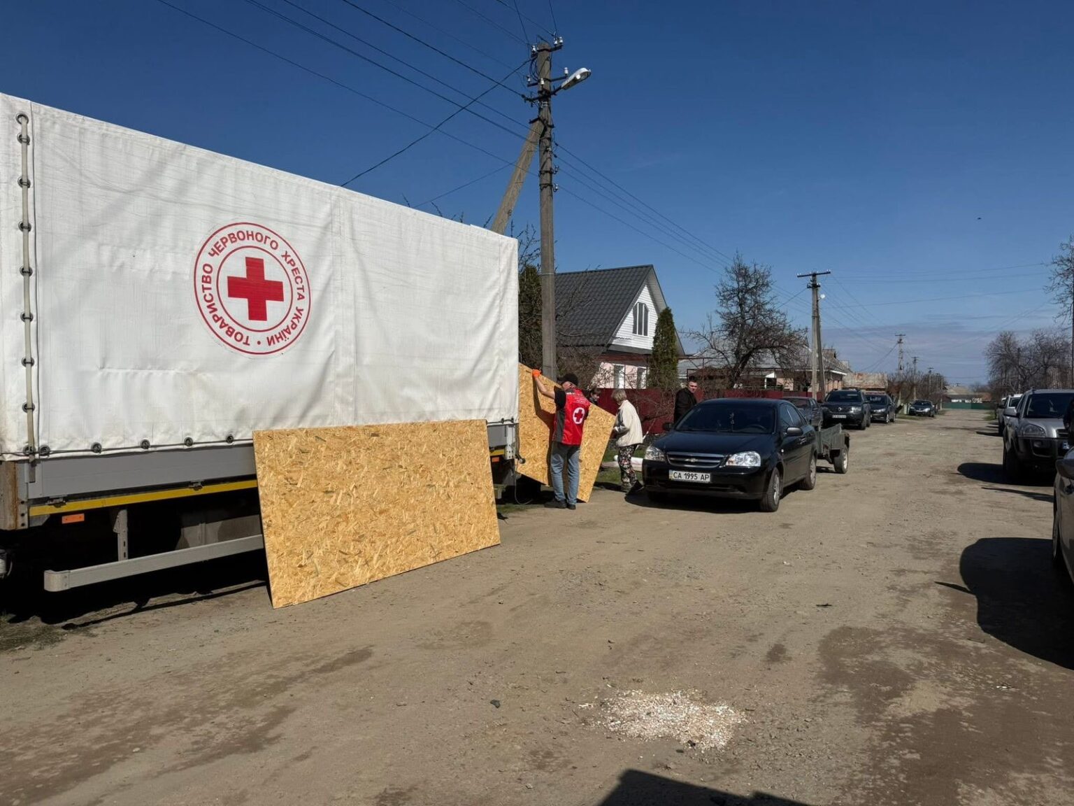 Yesterday, the Ukrainian Red Cross responded to the aftermath of ...